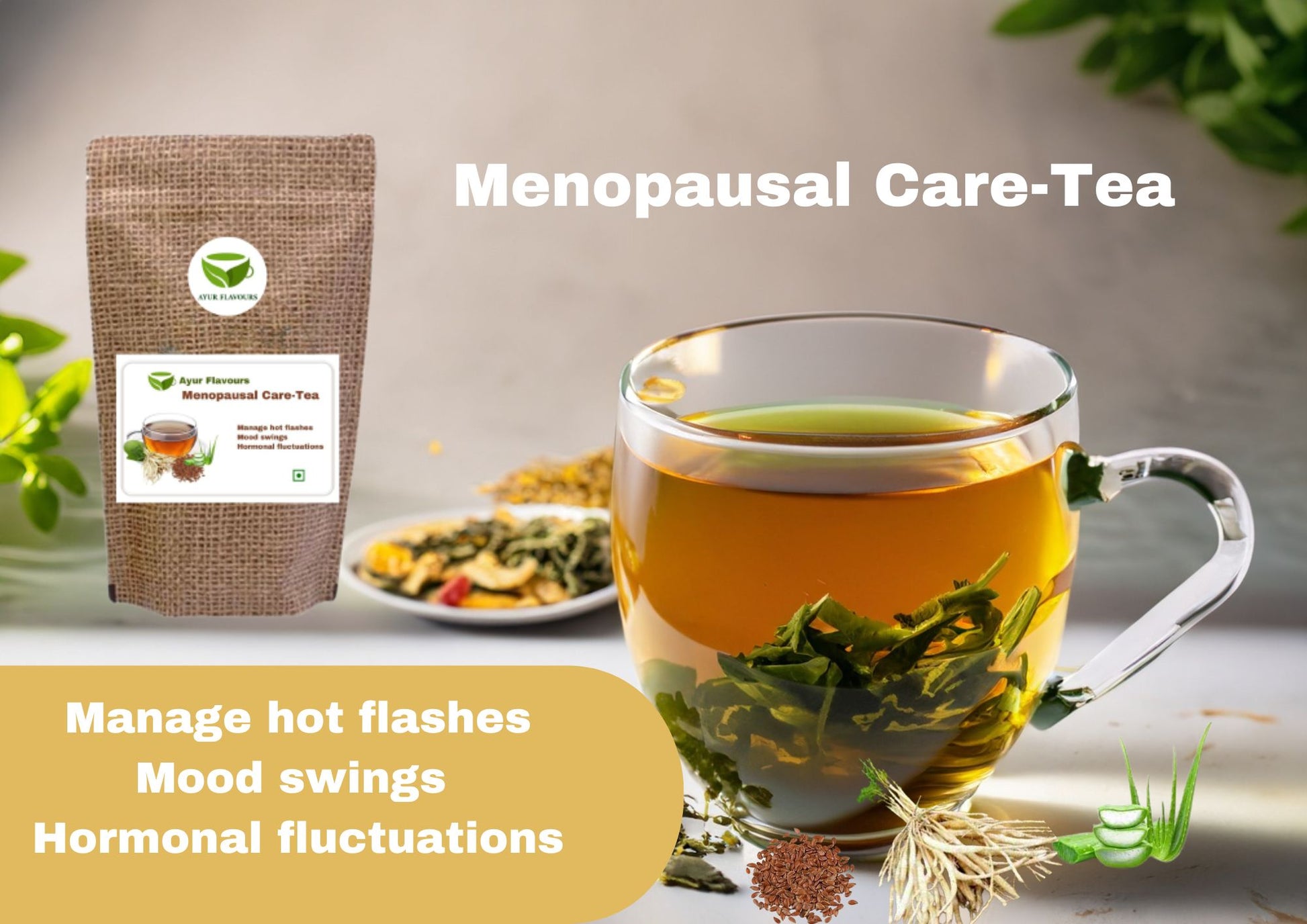 Menopausal Care Tea Ease Menopause Symptoms With Herbal Blend My Store
